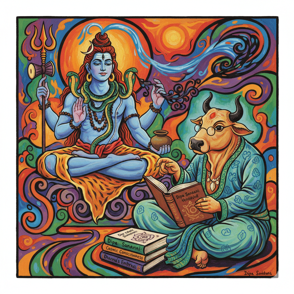 The Meditation of Shiva in His Form as Nageshwara – Twinn Swan